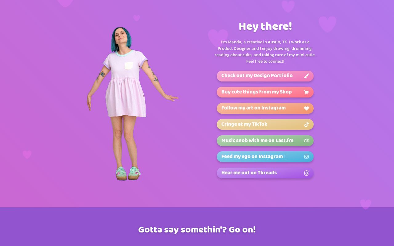 Manda Pop, in effect! Word.